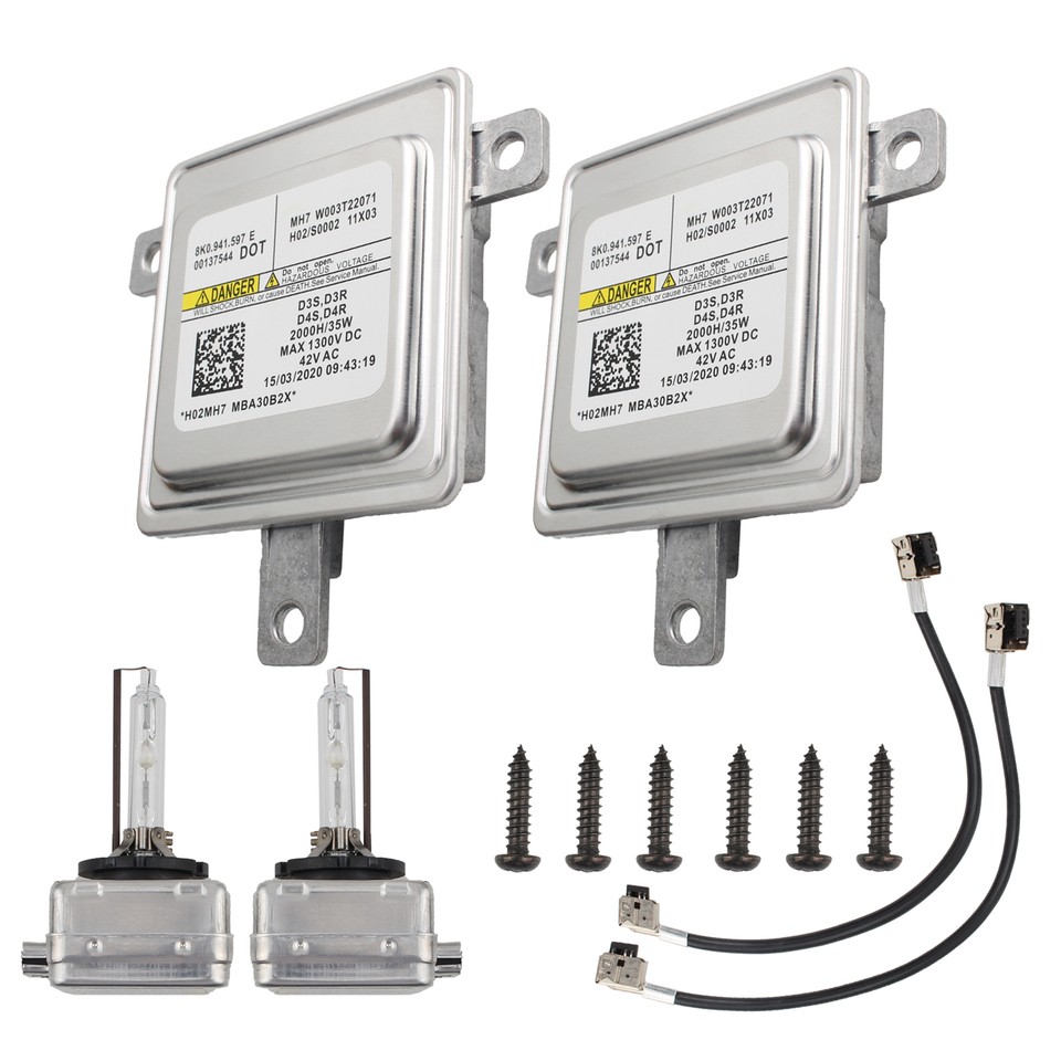 2x FOR Audi VW Xenon Ballast & Bulb HID Light Control Unit Module 8K0 ...