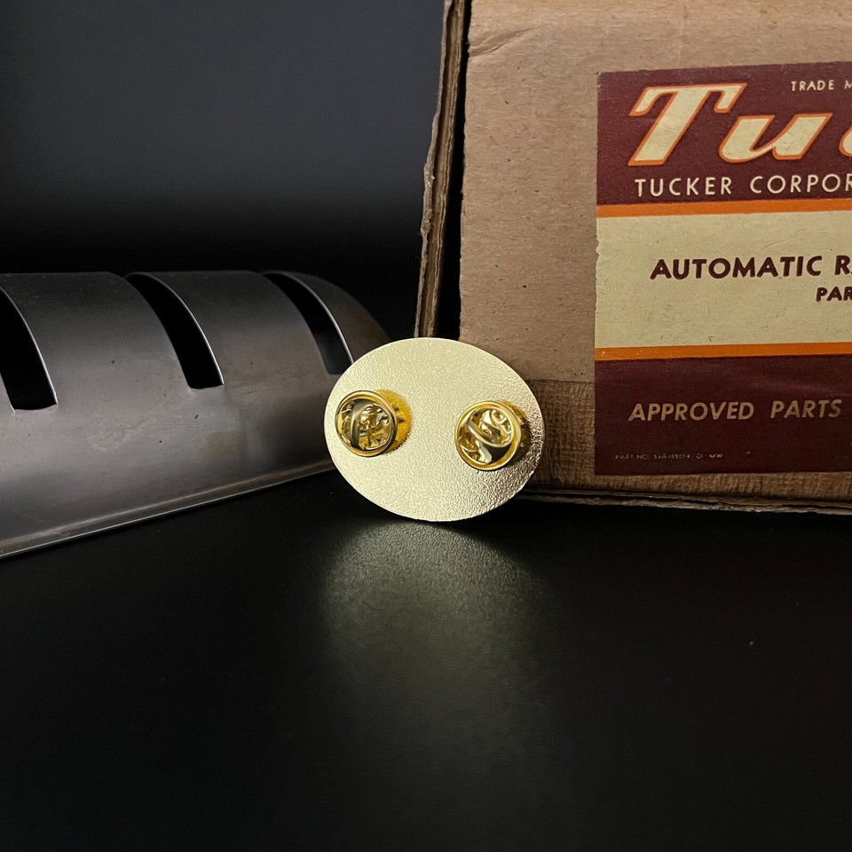 Reproduction RED Tucker Corporation Employee Badge 1948 Car Preston ...