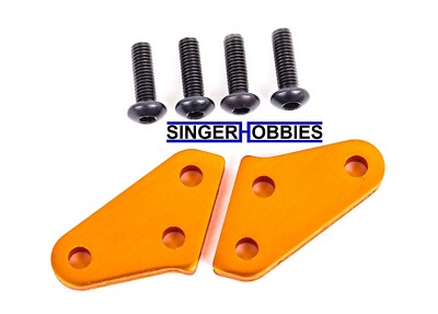 Traxxas 9636T SLEDGE Steering Block Arms Aluminum Orange-Anodized TRA1 ...