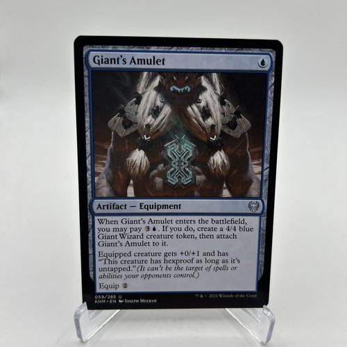 MTG 2021 Giant's Amulet - Artifact, Equipment KHM Kaldheim 59/285 ...