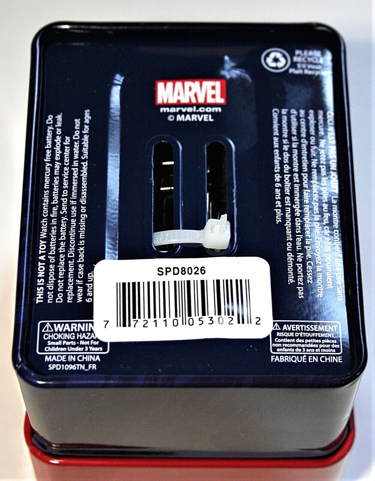 Marvel Comics Spider-Man Red Spider Dial Watch Men's New NOS Box | eBay