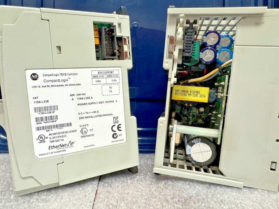 ALLEN BRADLEY 1769-L32E SERIES A PLC with 1769-ECR & 1769-BA | eBay