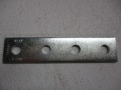 B-Line B341ZN 4-Hole Flat Splice Plate Zinc Strut Connector Fitting ...