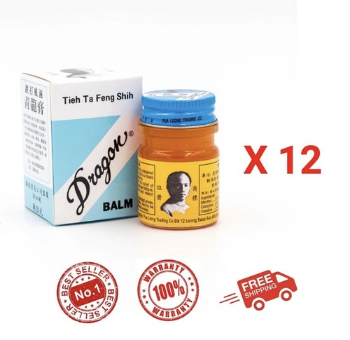 12 X 20gm - Tieh Ta Feng Shih Dragon Balm (Orange) Free Australia ...