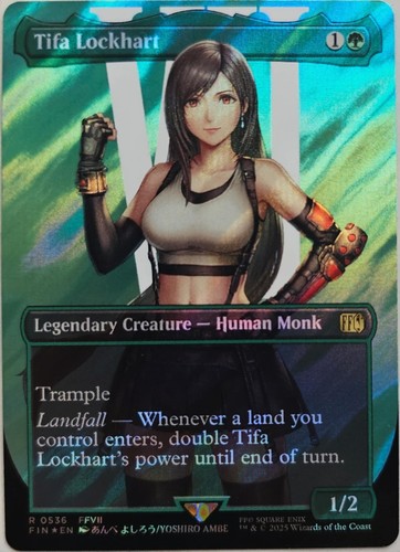 tifa lockhart card, borderless surge foil, MTG, Mint/Near Mint | eBay