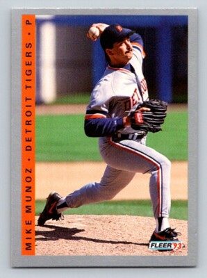 Mike Munoz 1993 Fleer #609 Detroit Tigers | eBay