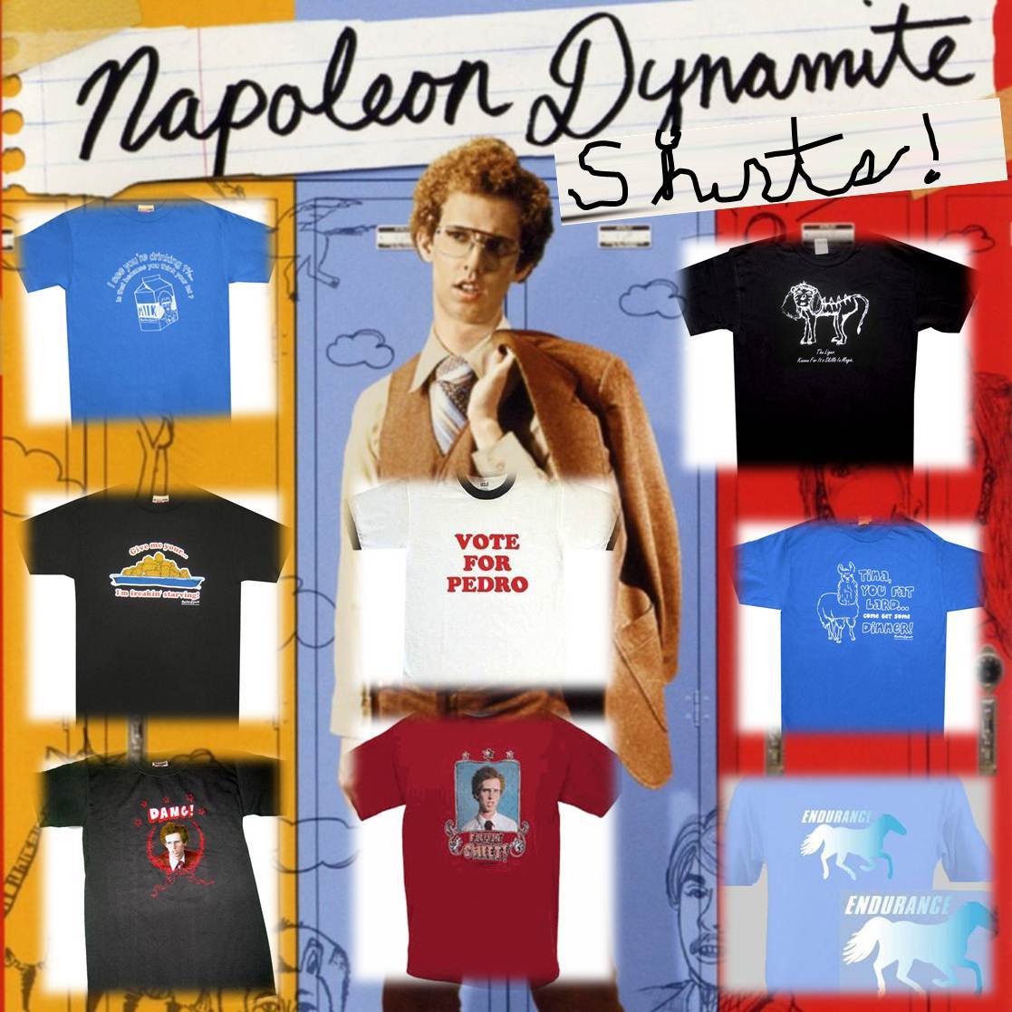 CHOOSE from Official Licensed Movie Napoleon Dynamite Inspired T-shirt ...