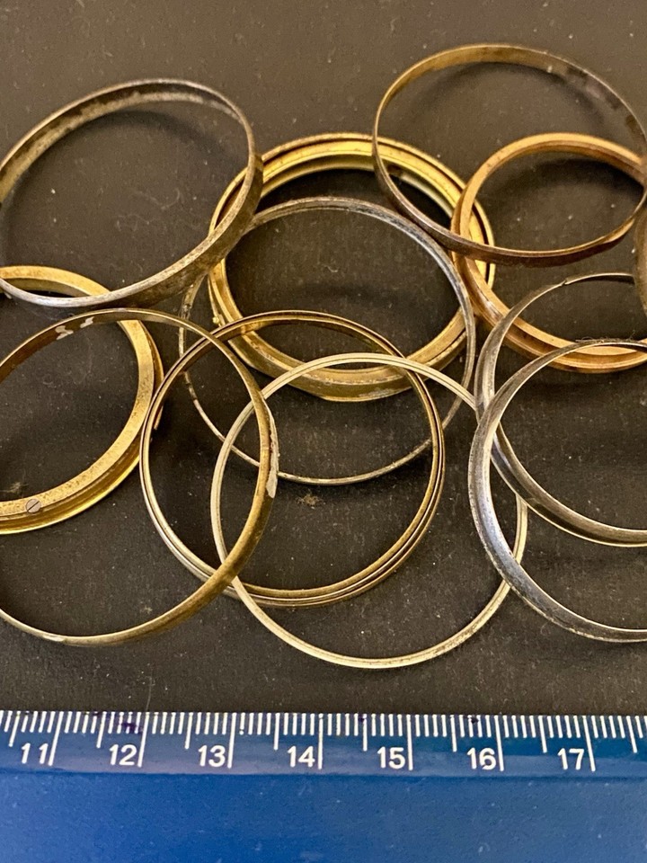 Vintage O-rings, Fitting Rings, Dust Cover Rings For Pocket Watch Lot#5 ...