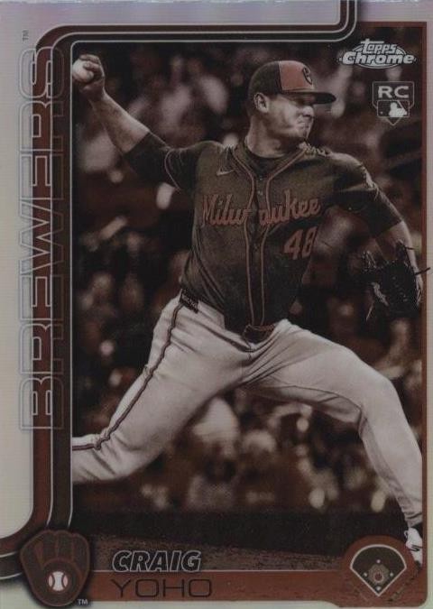 2025 Topps Chrome Update Series - Craig Yoho #USC131 Sepia Refractor ...