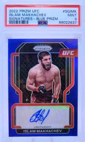 2022 Panini Prizm UFC - Signatures Islam Makhachev #SG-IMK Blue Prizm ...