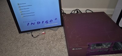 SGI Indigo 2 ,Powers on and boots to bios ,150mhz 32 MB RAM ,Parts or ...