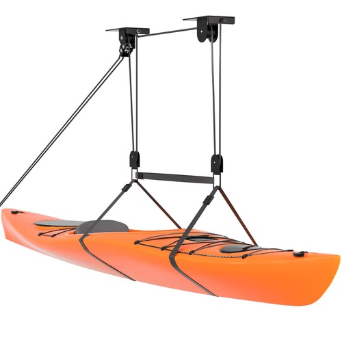 Ceiling Kayak Hoist,Heavy Duty Kayak Pulley System for Garage,Hold Up ...