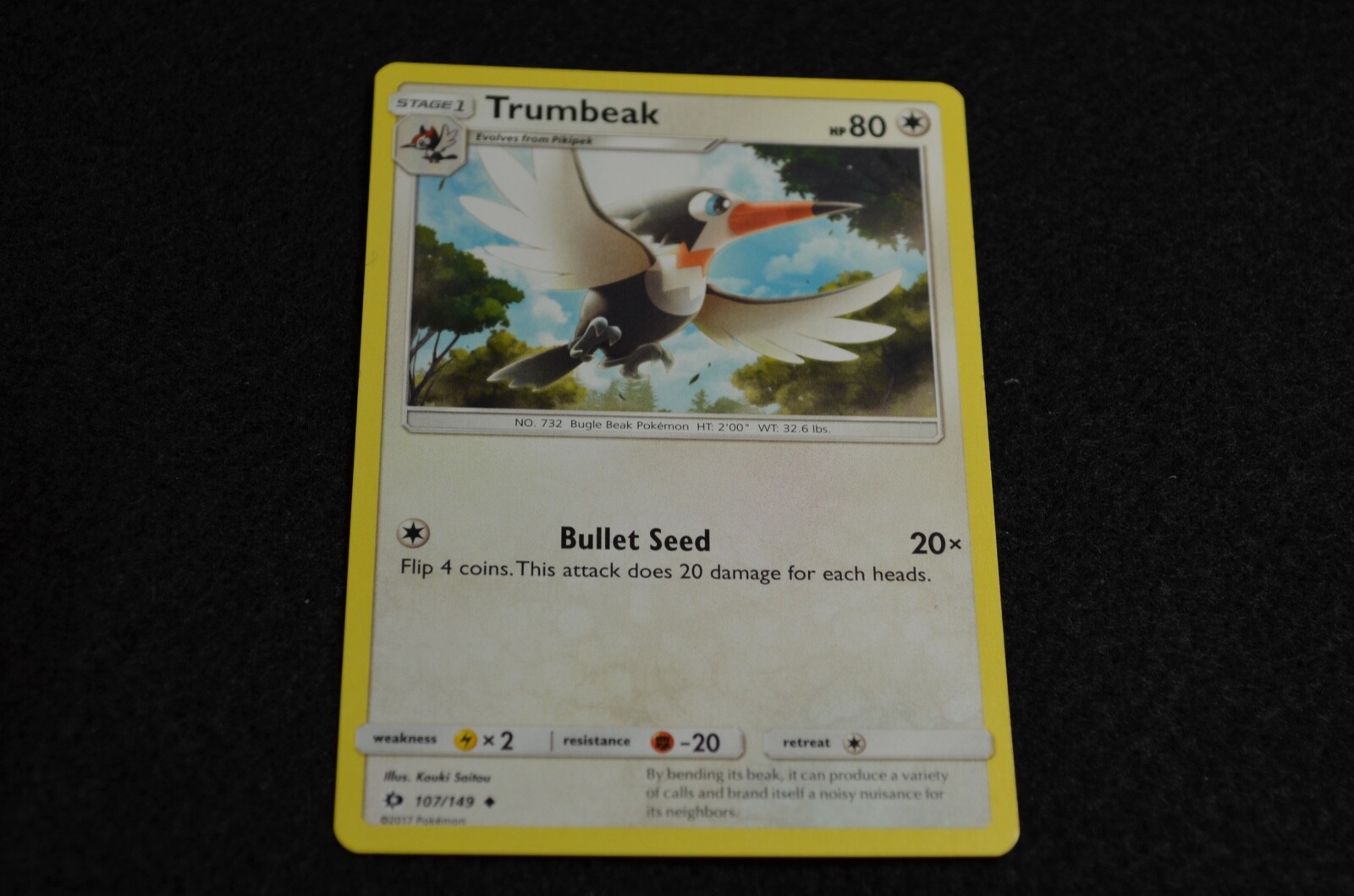 Pokemon TRUMBEAK Sun & Moon Base Set 107/149 NM/Mint PACK FRESH | eBay