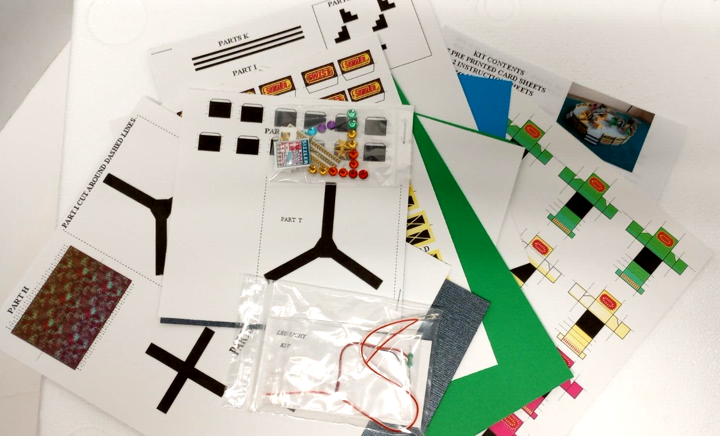 HO Scale Carnival Fair Ride: Sizzler Card Kit You Build! Rare Kit! | eBay