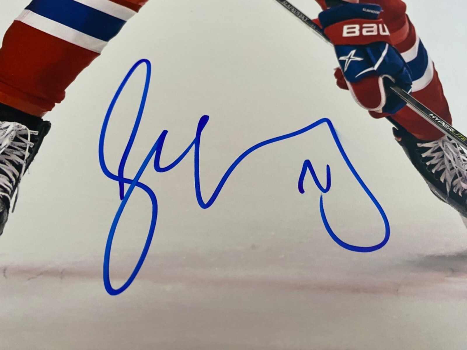 JURAJ SLAFKOVSKY SIGNED AUTOGRAPH MONTREAL CANADIENS ACTION 11X14 JSA ...
