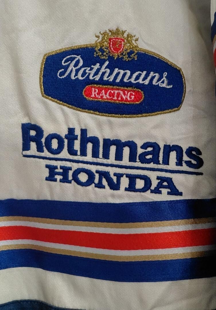 1980s Rothmans HONDA Racing HRC Jacket Riders Size M … - Gem