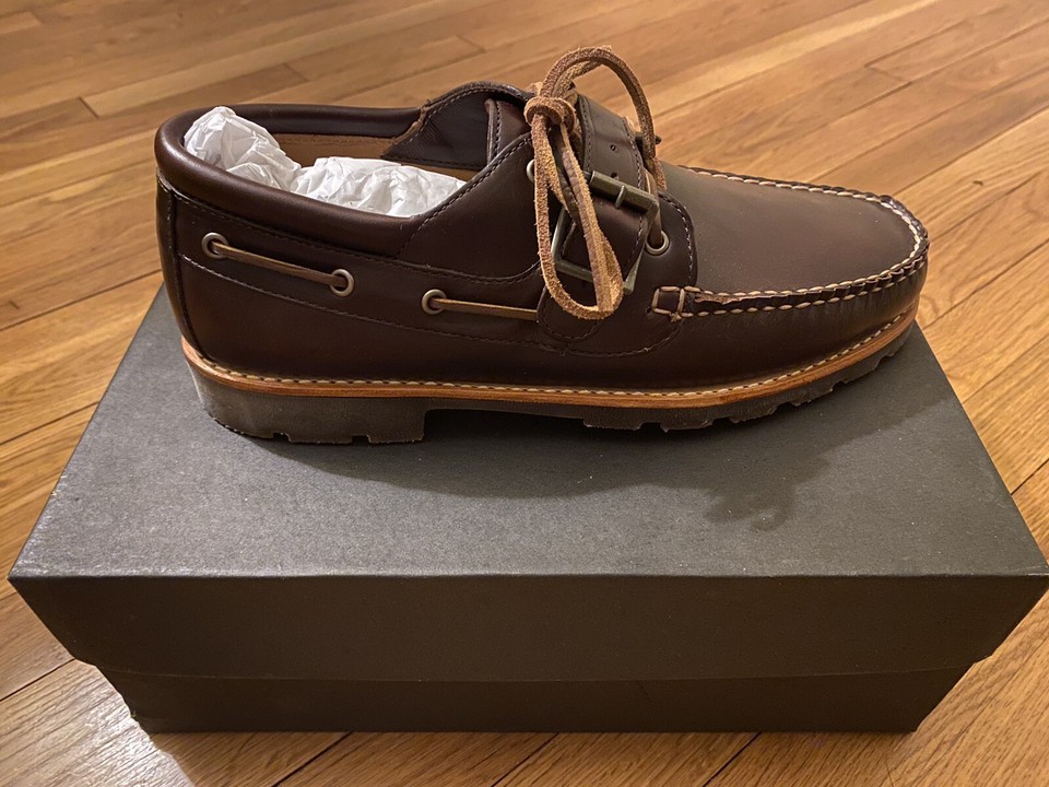 BRAND NEW! J. Crew Brown Leather Loafer Lug Sole Strap Sz 12 Polo ...
