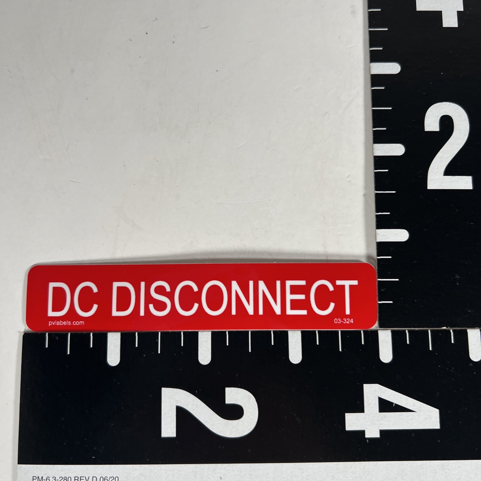 NEW LOT OF 5 labels RED “ DC Disconnect “ Vinyl Label 5 Labels total | eBay