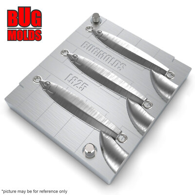 Fishing Sinker Mold Aluminium Fishing Mold Lure making Lead Molds ...