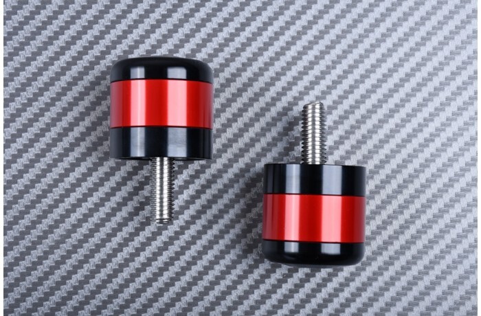 Red Bar End Grip Handelbar Weights Ø 31 mm KAWASAKI Ninja ZX-6R 1998 ...