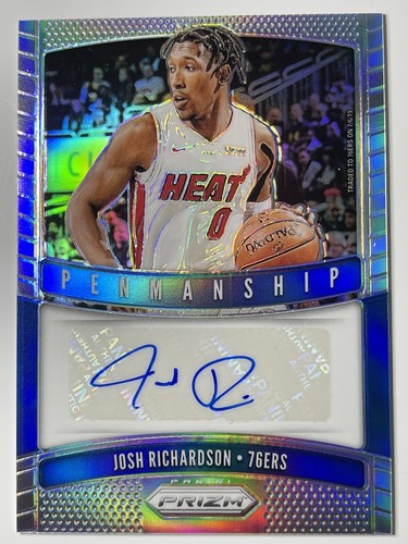 2019-20 Panini Prizm Penmanship Silver Josh Richardson #PM-JRN Auto SP ...