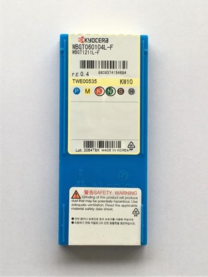 Kyocera WBGT060104L-F KW10 WBGT1211L-F CNC turning blade Carbide Insert ...