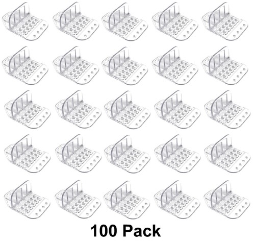 100 pack Jumbo Glacier Snow Ice Roof Guard Plastic Snow Guard Snow Stop ...