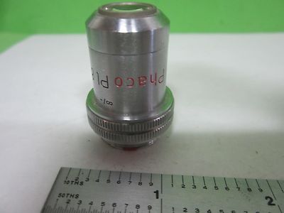MICROSCOPE PART OBJECTIVE LEITZ PHACO PL 8X INFINITY OPTICS AS IS S9-31 ...