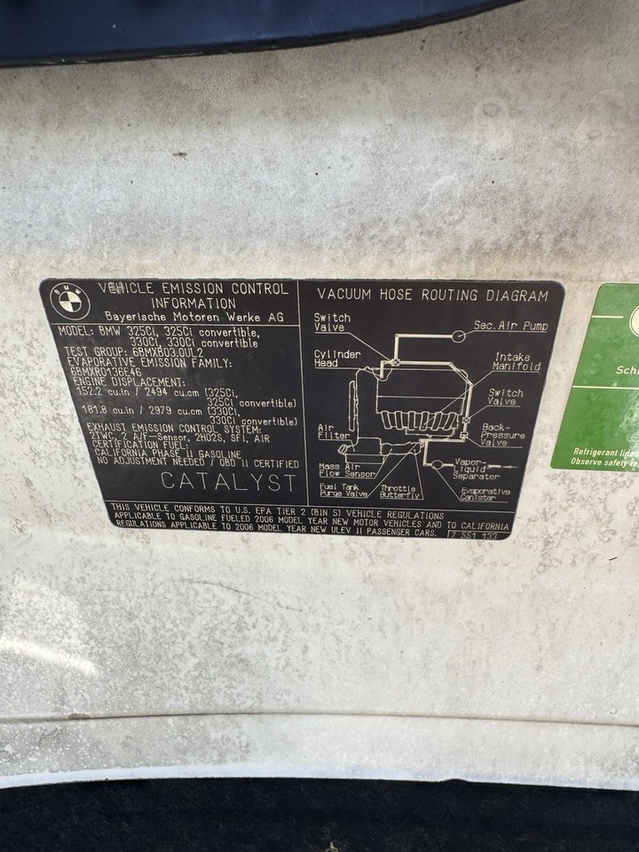 2005 BMW 325i E46 E39 Z3 2.5L M54B25 Engine Motor Assembly OEM 134k ...