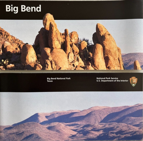 New BIG BEND NP - Texas NATIONAL PARK SERVICE UNIGRID BROCHURE/MAP Out ...