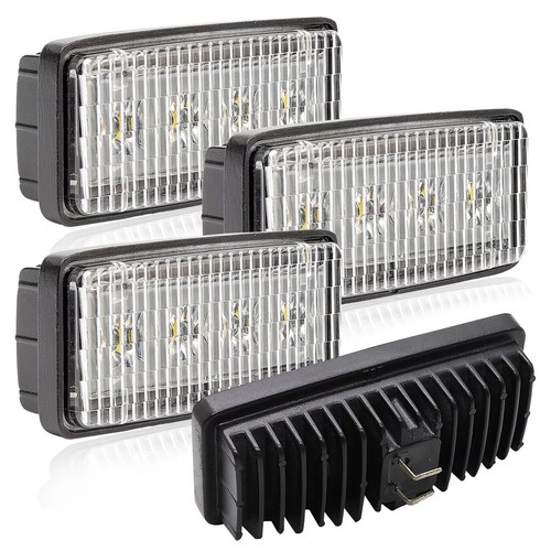 4X Fits John Deere 450H, 550H, 650H Crawler Dozer LED Head Light 3116 ...