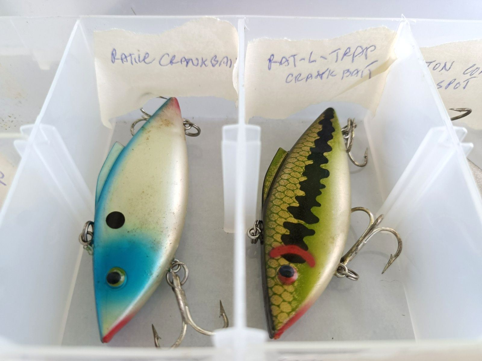 Lot of 11 Mostly Rapala Fishing Lures incl Shad Rap, Rat-L Trap, Rebel ...