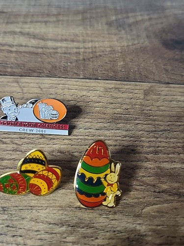 Lot Of 7 Vintage McDonalds Pins Easter Monopoly Holidays | eBay