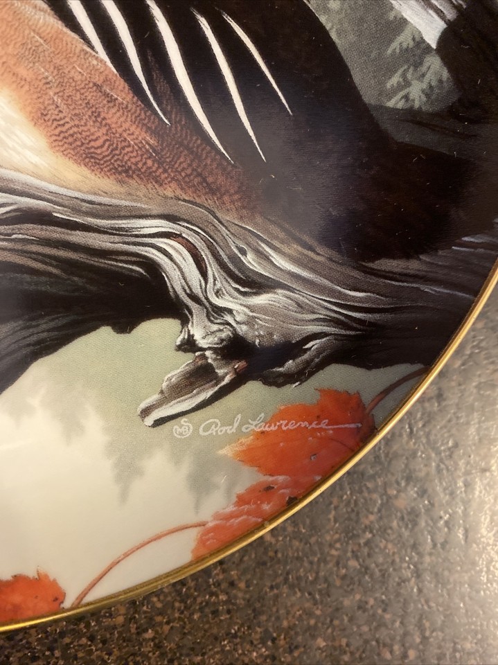 Misty Morning Plate N. American Ducks Rod Lawrence Hamilton Merganser ...