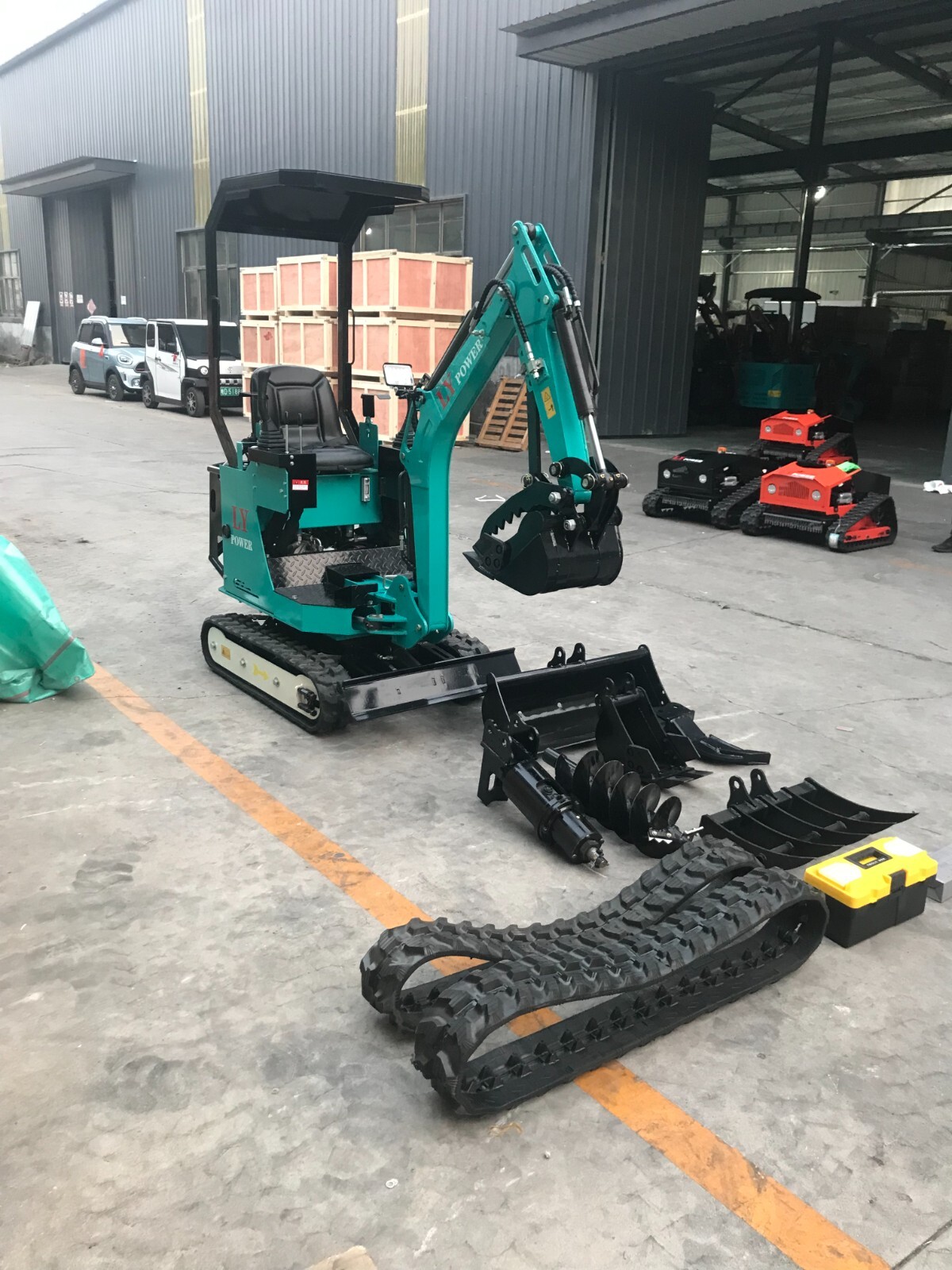 Brand NEW MINI Excavator DIESEL Engine 1T in Red and Green Color | eBay