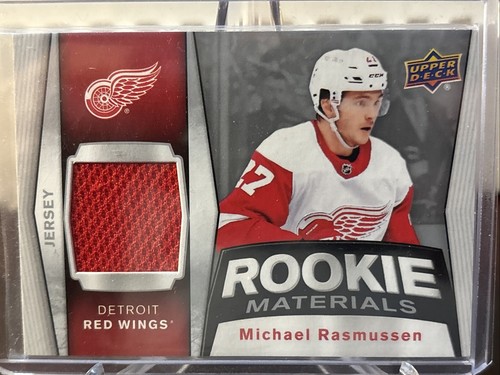 2018-19 Upper Deck Rookie Material Michael Rasmussen Detroit Red Wings ...