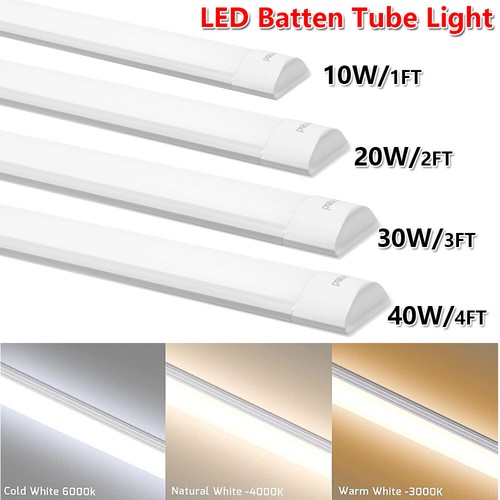 1FT/2FT/3FT/4FT LED Batten Tube Light Garage Ceiling Panel Light ...