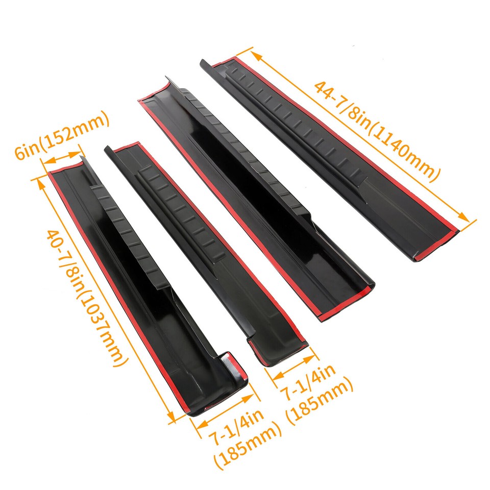 Rocker Panel Covers Protector Trim Fit For 01-06 Chevy Silverado Sierra ...