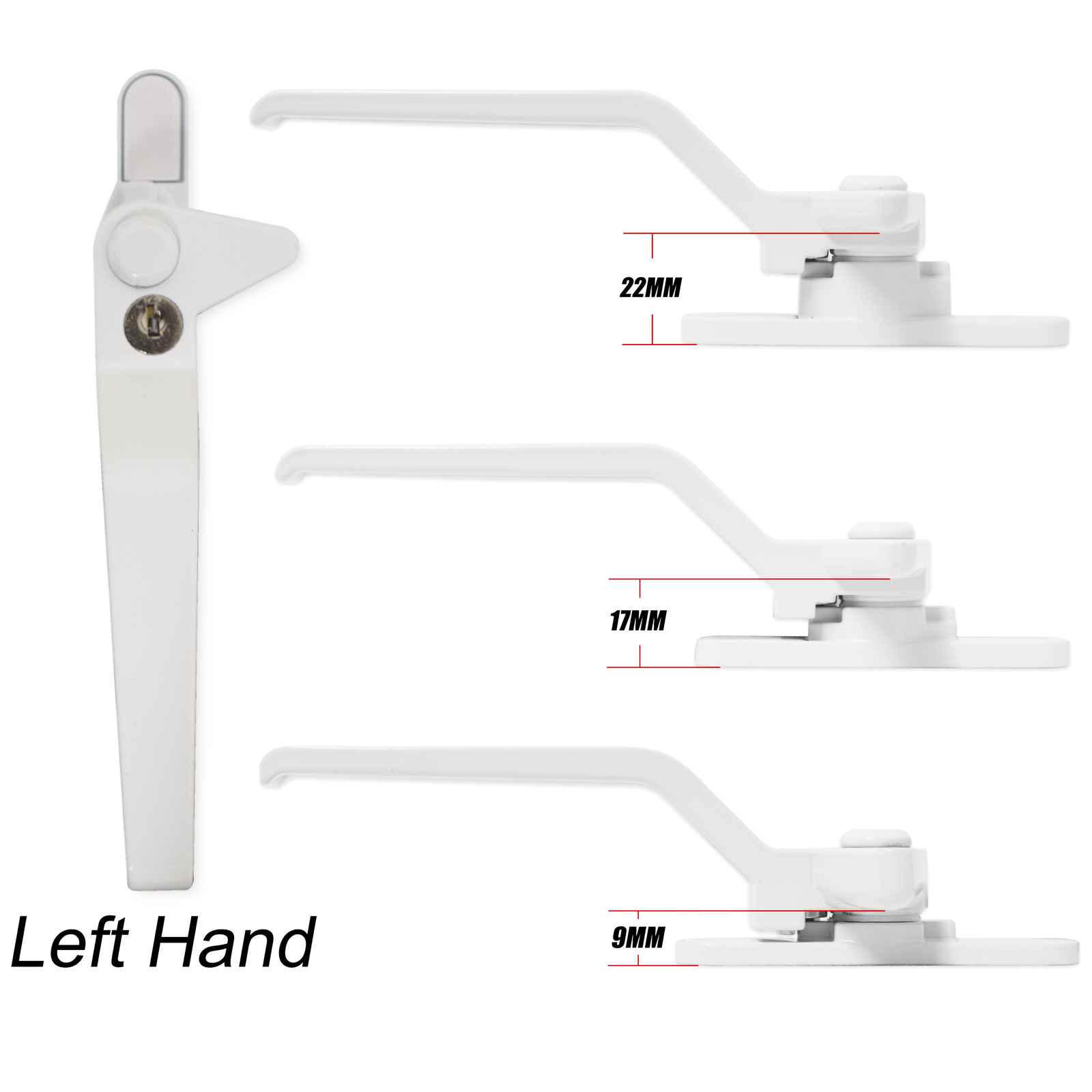 uPVC Cockspur Window Handle Locking Latch Catch Lock Replacement Avocet ...