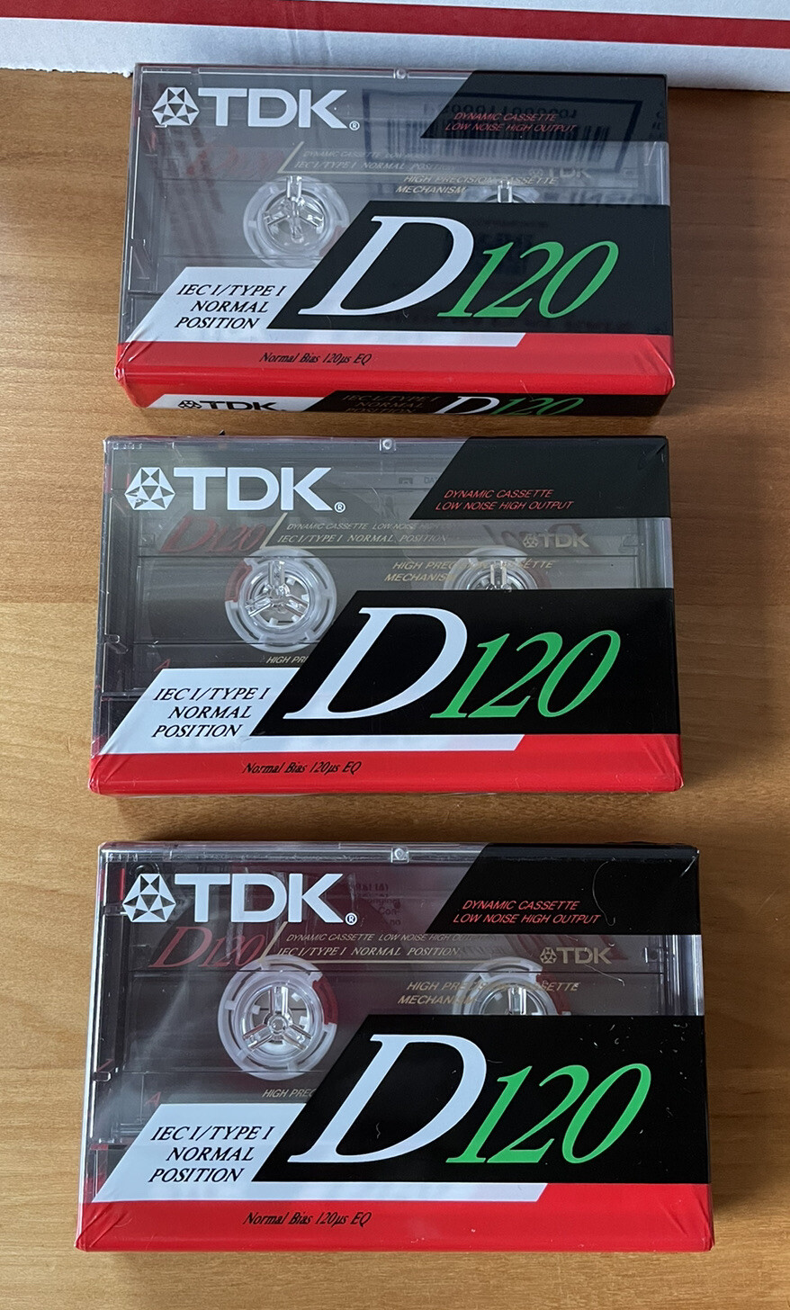 Lot Of 3 Vintage TDK D 120 audio cassette / Tape - new sealed | eBay