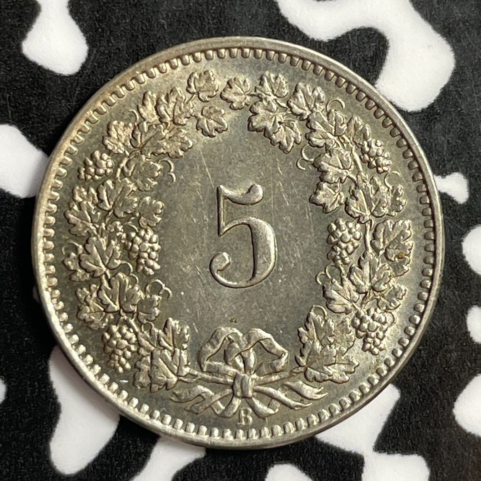 1913 Switzerland 5 Rappen Lot#E1811 High Grade! Beautiful! | eBay