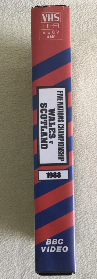 Wales v Scotland 1988 Five Nations rugby match- BBC sport video - vhs ...