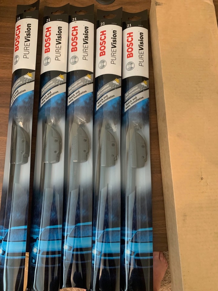 5 PACK - BOSCH PUREVISION 21 INCH WIPER BLADEs- - PART NUMBER: 21PUV | eBay