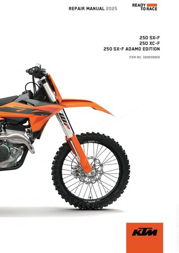 KTM Service Workshop Shop Repair Manual Book 2025 250 XC‑F US | eBay
