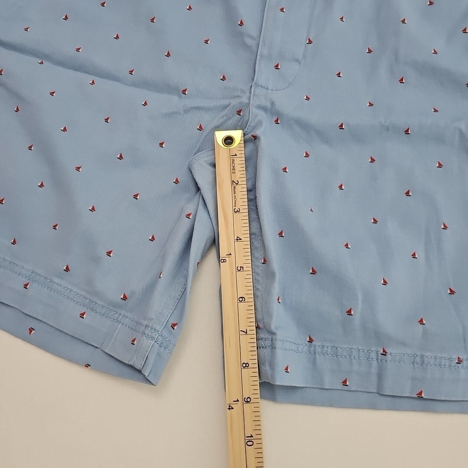 NWT St John’s Bay Men’s Size 42 Blue Cerulean Sailboat Shorts Temp-flex ...