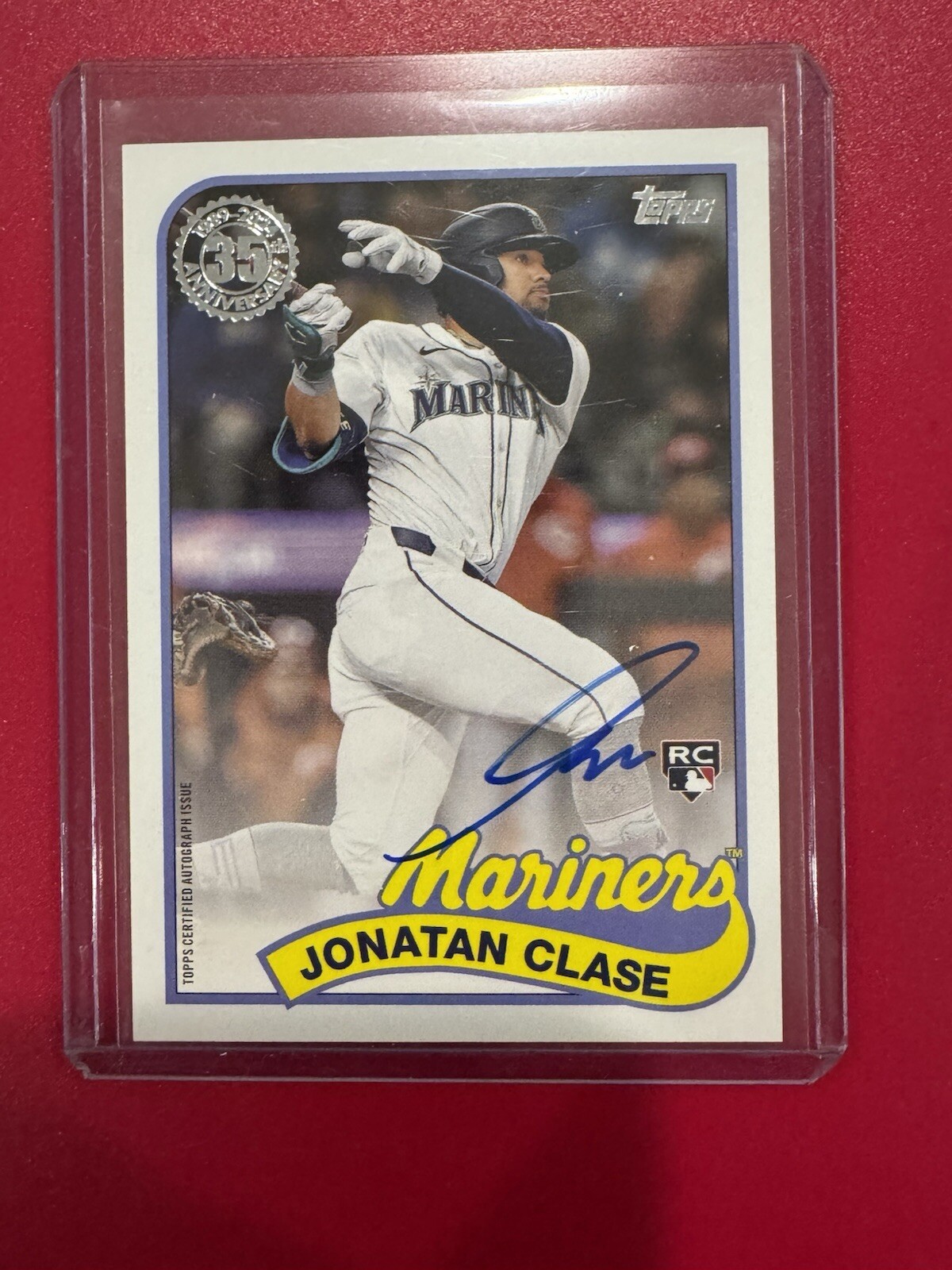 2024 Topps Update Jonathan Clase 1989 Design On Card Auto | eBay