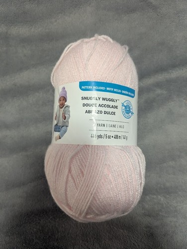 Loops And Threads Snuggly Wuggly Yarn Light Pink 446 Yards 5 Oz #101 | eBay