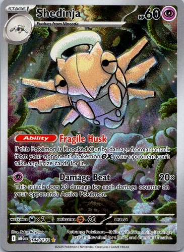 Shedinja Illustration Rare ME01: Mega Evolution 144/132 NM | eBay