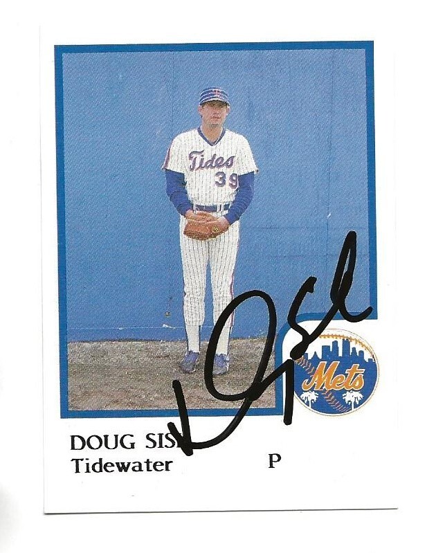 1986 ProCards Tidewater Tides DOUG SISK Autographed Card -1986 New York ...
