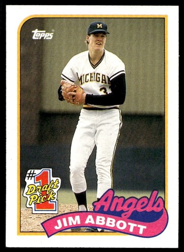 1989 Topps Jim Abbott Rookie G4 California Angels #573 | eBay